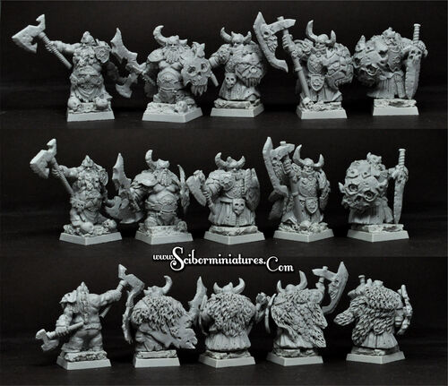 Scibor Monstrous Miniatures 28MA0107 Evil Dwarves Lords Set 3