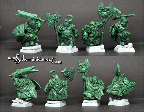 Scibor Monstrous Miniatures 28MA0108 Evil Dwarves Lords - Set 4