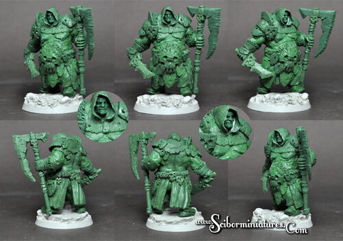 Scibor Monstrous Miniatures 28FM0675 Barbarian Strapper 2