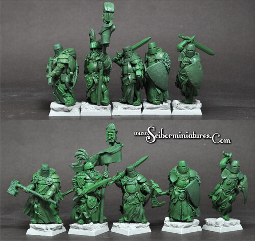 Scibor Monstrous Miniatures 28FM0658 Crusaders - 5 Miniatures Set