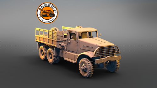 IDAP Technology PMI34.2A Corbitt White 666 6x6 Cargo Truck (hard top - metal box)