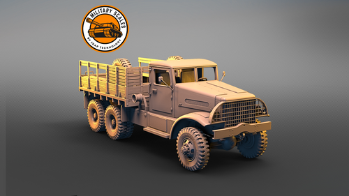 IDAP Technology PMI34.1A Corbitt White 666 6x6 Cargo Truck (hard top - wooden box)