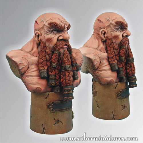 Scibor Monstrous Miniatures BUST0005 Dwarf Warrior Bust
