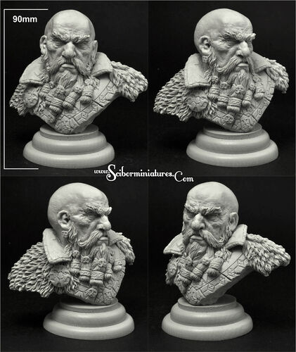 Scibor Monstrous Miniatures BUST0019 Dwarf Nobleman Bust