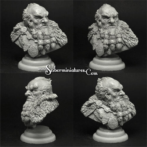 Scibor Monstrous Miniatures BUST0023 Dwarf Lord Bust