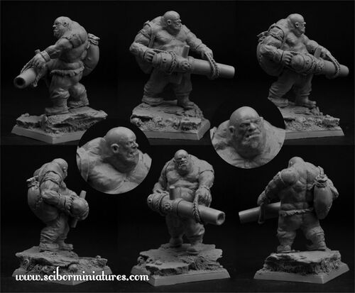 Scibor Monstrous Miniatures OGSE0018 Ogre Gunner #2