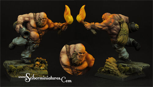 Scibor Monstrous Miniatures OGSE0019 Ogre Gunner #23