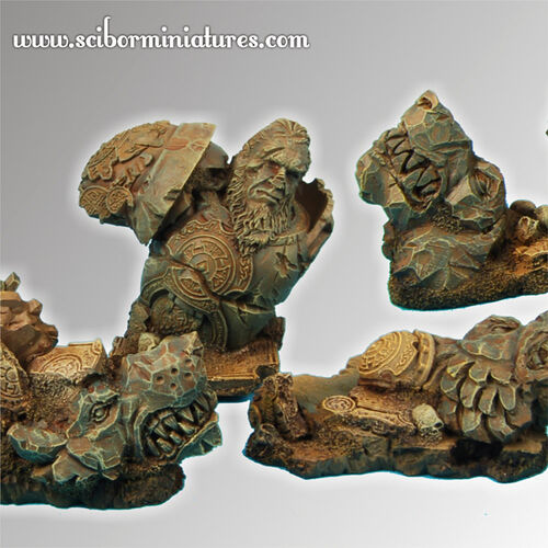 Scibor Monstrous Miniatures TECR0004 Celtic Ruins Terrain (5 pcs)