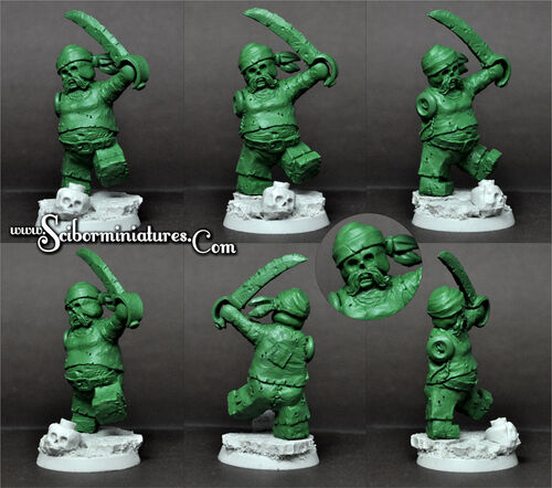 Scibor Monstrous Miniatures TOYS0053 Zombie Pirate #3