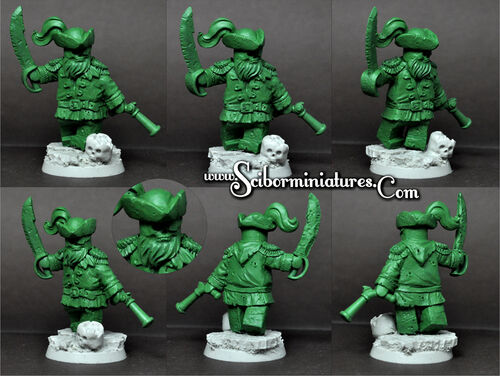 Scibor Monstrous Miniatures TOYS0054 Zombie Pirate #4