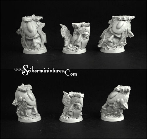 Scibor Monstrous Miniatures BREL0118 SF Elven 25mm round bases set 1 (3 pcs)