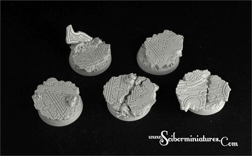 Scibor Monstrous Miniatures BREL0119 SF Elven 25mm round bases set 2 (5 pcs)