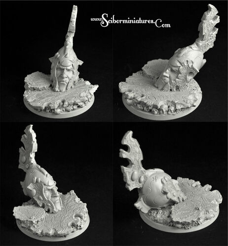 Scibor Monstrous Miniatures BREL0120 SF Elven 60mm round fly base