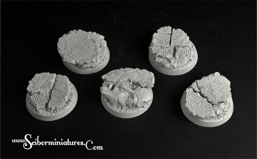 Scibor Monstrous Miniatures BREL0147 SF Elven 30mm round bases set 1 (5 pcs)