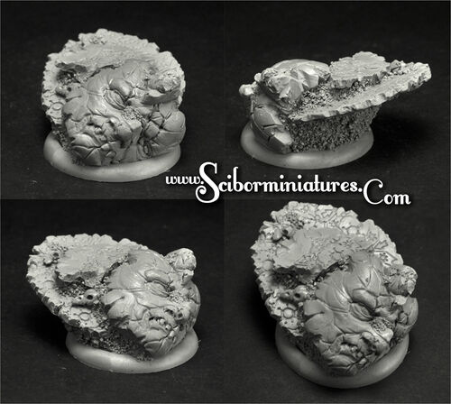 Scibor Monstrous Miniatures BREP0166 Epic Base Round Edge base 40mm