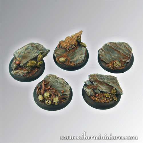 Scibor Monstrous Miniatures BRRO0015 Rocky 30 mm - Round Edge - round bases (5 pcs)