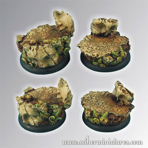 Scibor Monstrous Miniatures BRRU0054 Ancient Ruins 40mm - Round Edge Set 1 (2 pcs)