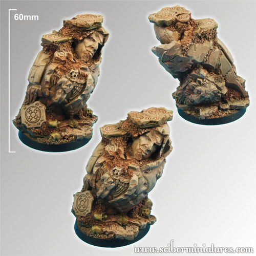 Scibor Monstrous Miniatures BRRU0092 Ancient Ruins Fly 40mm - Round (2 pcs)
