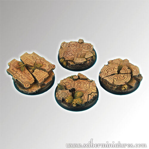 Scibor Monstrous Miniatures BRRU0093 Ruins 40 mm round edge bases (2 pcs)