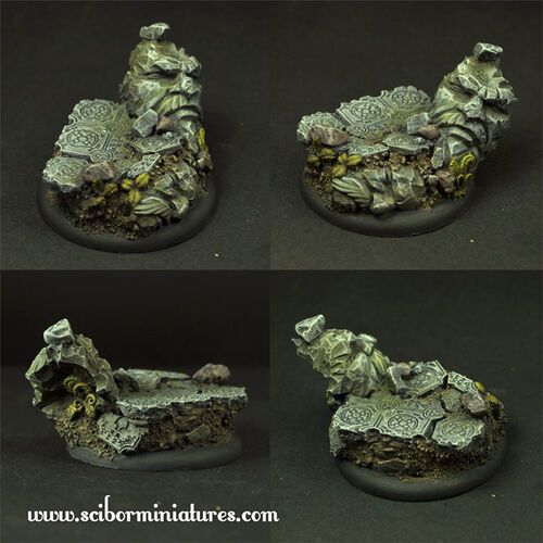 Scibor Monstrous Miniatures BRRU0130 Dwarven Ruins #2 50mm - Round Edge
