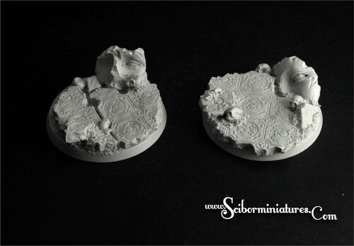Scibor Monstrous Miniatures BRRU0149 Ruins 50mm round bases set (2 pcs)