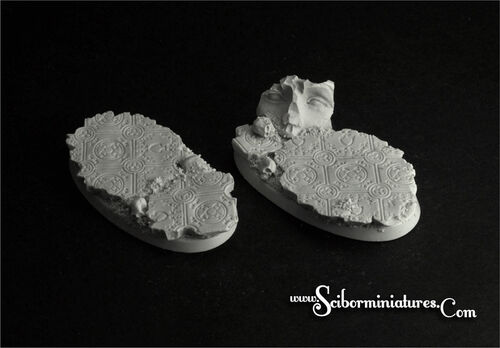 Scibor Monstrous Miniatures BRRU0150 Ruins 60x35mm round bases set (2 pcs)