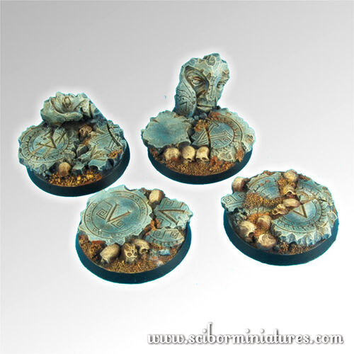 Scibor Monstrous Miniatures BRSP0101 Spartan Ruins 40 mm round bases set 3 (2 pcs)