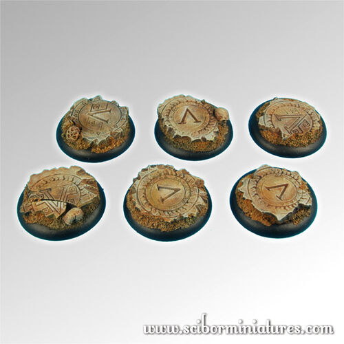 Scibor Monstrous Miniatures BRSP0104 Spartan Ruins 30 mm round edge bases set 3 (5 pcs)