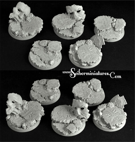 Scibor Monstrous Miniatures BRTT0145 Thor Temple 40 mm round bases set 1 (2 pcs)