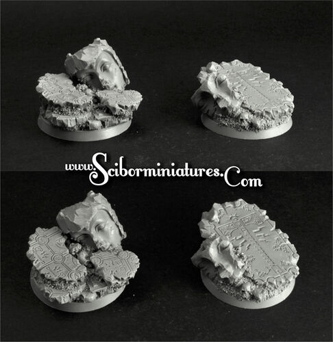 Scibor Monstrous Miniatures BRTT0157 Thor Temple 40mm round bases set 2 (2 pcs)