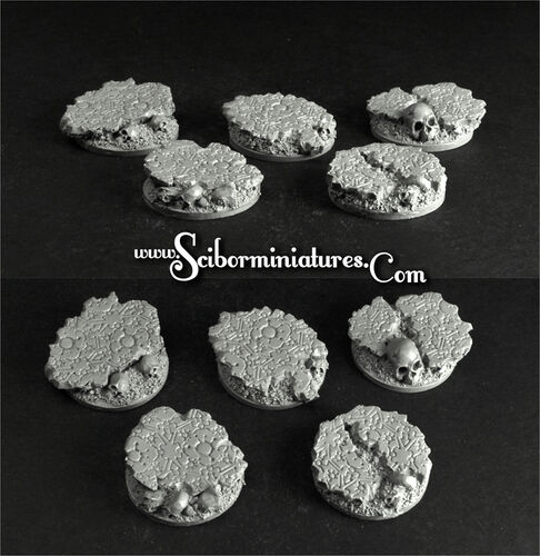 Scibor Monstrous Miniatures BRTT0158 Hell 30mm insert bases (5 pcs)