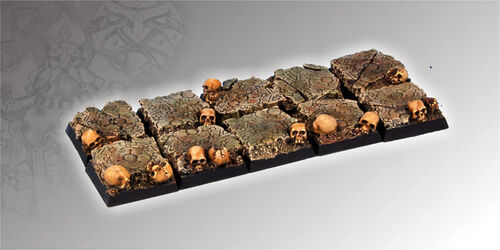 Scibor Monstrous Miniatures BSCH0015 Squalid Ground Square Bases 20mm (5 pcs)