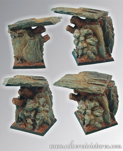 Scibor Monstrous Miniatures BSDM0036 Dwarven Mountain 50mm square base