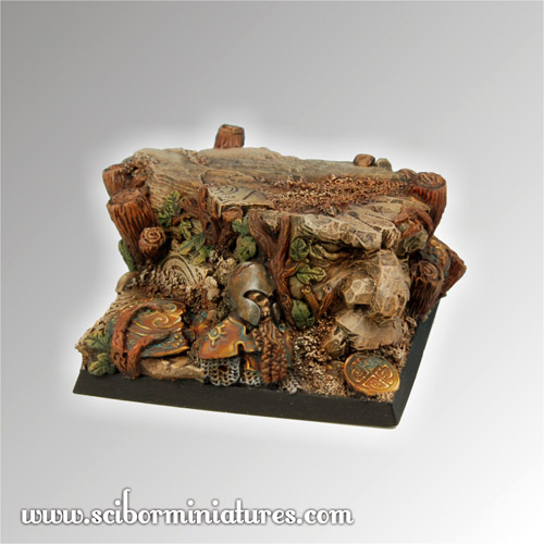 Scibor Monstrous Miniatures BSDW0018 Dwarf's Kingdom Square Base 50mm