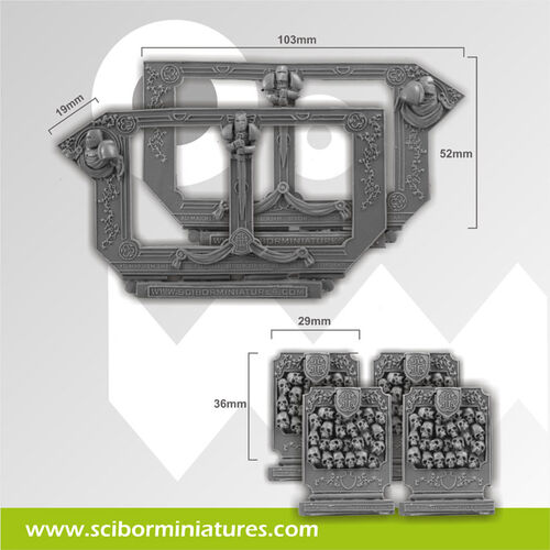 Scibor Monstrous Miniatures CPAC0196 Templar Conversion set 1 (6 pcs)