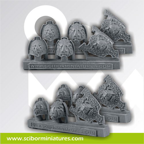 Scibor Monstrous Miniatures CPAS0074 SF Lion Accessories set (6 pcs)