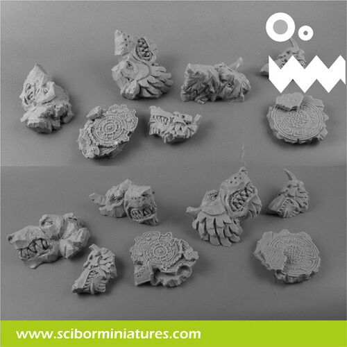 Scibor Monstrous Miniatures CPBA0156 Wolves Basing Kit (8 pcs)