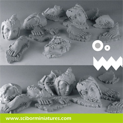 Scibor Monstrous Miniatures CPBK0066 Basing Kit Elven set 1 (10 pcs)