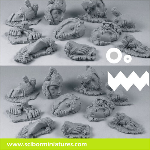 Scibor Monstrous Miniatures CPBK0089 Basing Kit Elven set 2 (10 pcs)