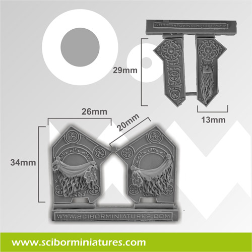 Scibor Monstrous Miniatures CPCE0210 Celtic Conversion set 2 (4 pcs)