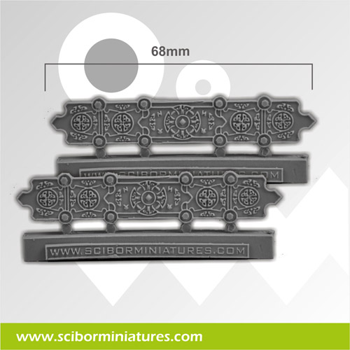 Scibor Monstrous Miniatures CPCE0211 Celtic Decorated Plates #9 (2 pcs)