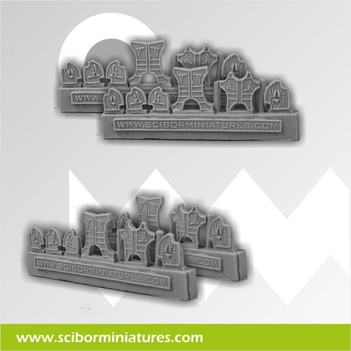 Scibor Monstrous Miniatures CPEG0022 Egyptian Parts (12 pcs)