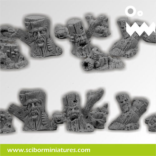 Scibor Monstrous Miniatures CPFB0193 Forest Basing Kit #1 (10 pcs)