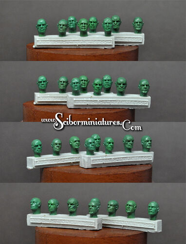 Scibor Monstrous Miniatures CPHE0245 Heads (8 pcs)