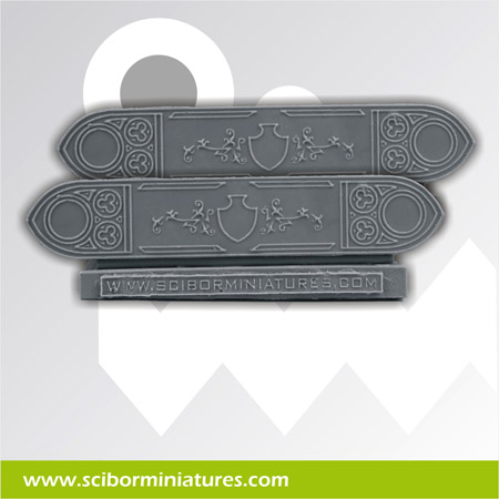 Scibor Monstrous Miniatures CPPL0113 Decorated Plates set 6 (2 pcs)
