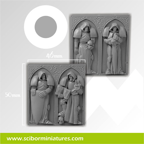 Scibor Monstrous Miniatures CPRE0007 Knight Reliefs (2 pcs)