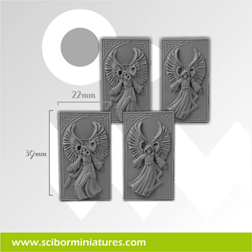 Scibor Monstrous Miniatures CPRE0008 Angels Reliefs (4 pcs)