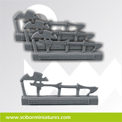 Scibor Monstrous Miniatures CPRH0076 SF Roman Halberds (3 pcs)