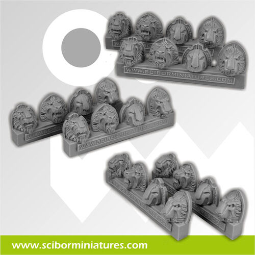 Scibor Monstrous Miniatures CPSH0004 Lion Shoulder Pads (8 pcs)