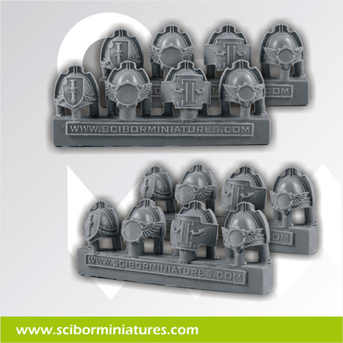 Scibor Monstrous Miniatures CPSH0073 SF Shoulder Pads #2 (8 pcs)